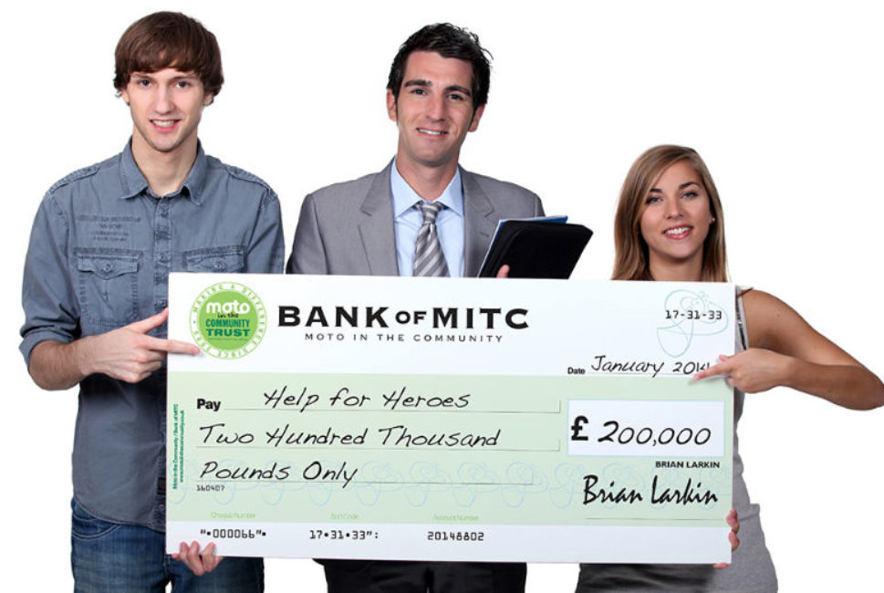 Large charity cheques printed in Luton - Jelprint