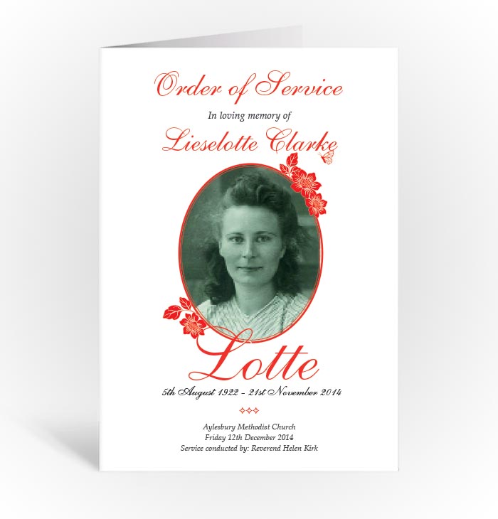 Creating A Funeral Order Of Service