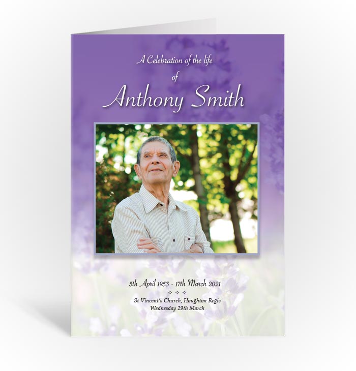 Funeral order of Service Book printing Luton, Dunstable